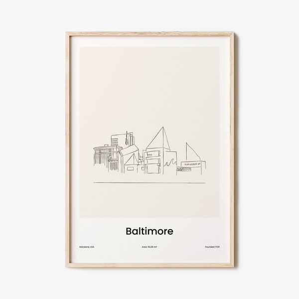 Baltimore Travel Poster - Etsy
