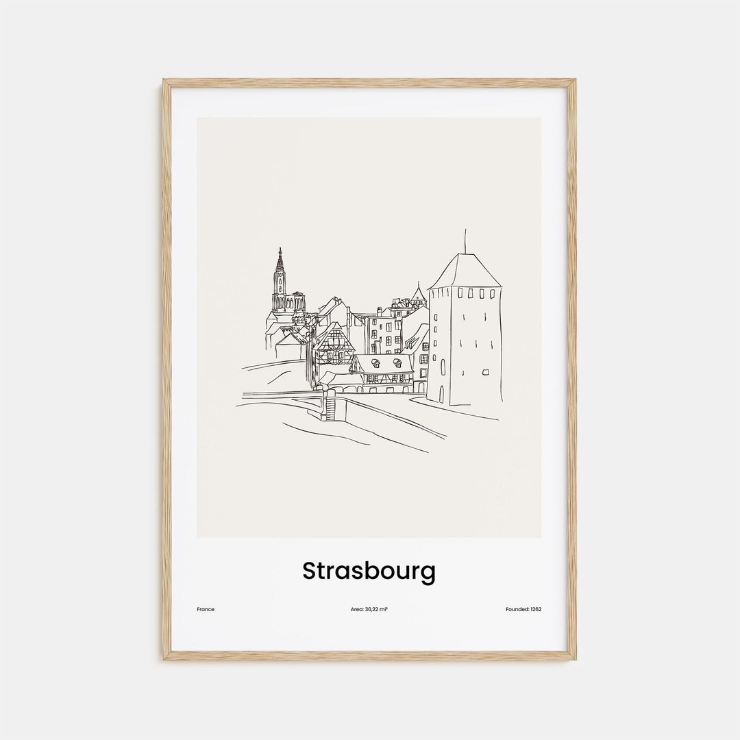 Strasbourg Print, Strasbourg Wall Art, Strasbourg Wall Decor ...