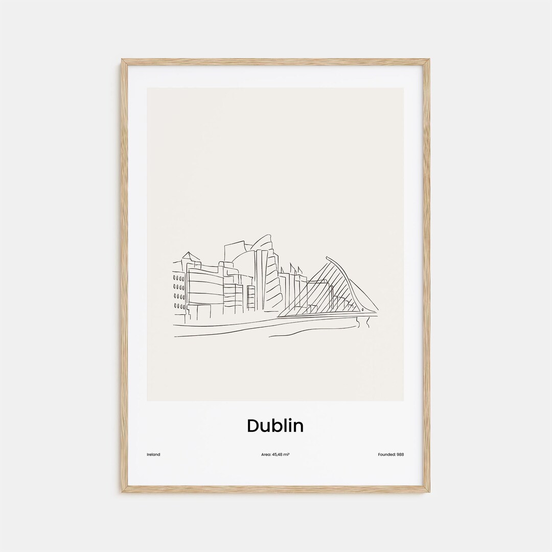 Dublin Print, Dublin Wall Art, Dublin Wall Decor, Dublin Travel Poster ...