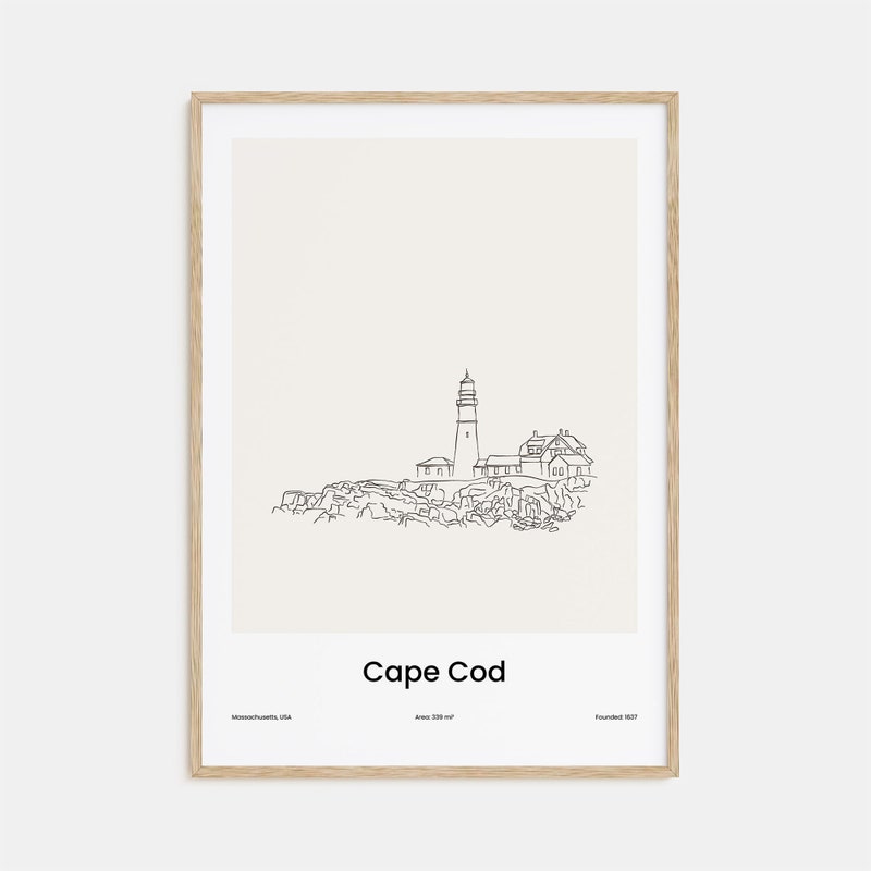 Cape Cod Map Poster - Etsy