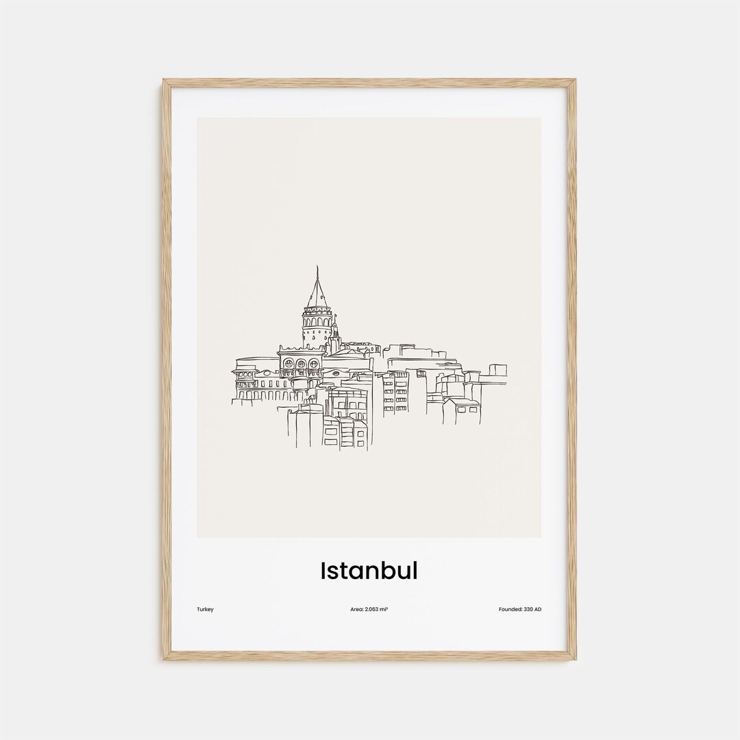 Istanbul Print No 1, Istanbul Wall Art, Istanbul Wall Decor, Istanbul ...