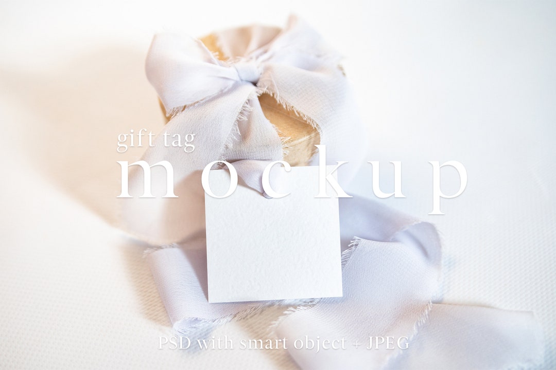 Square 2x2 Gift Tag Mockup,favor Tag Mockup,holiday Tag Mockup,thank ...
