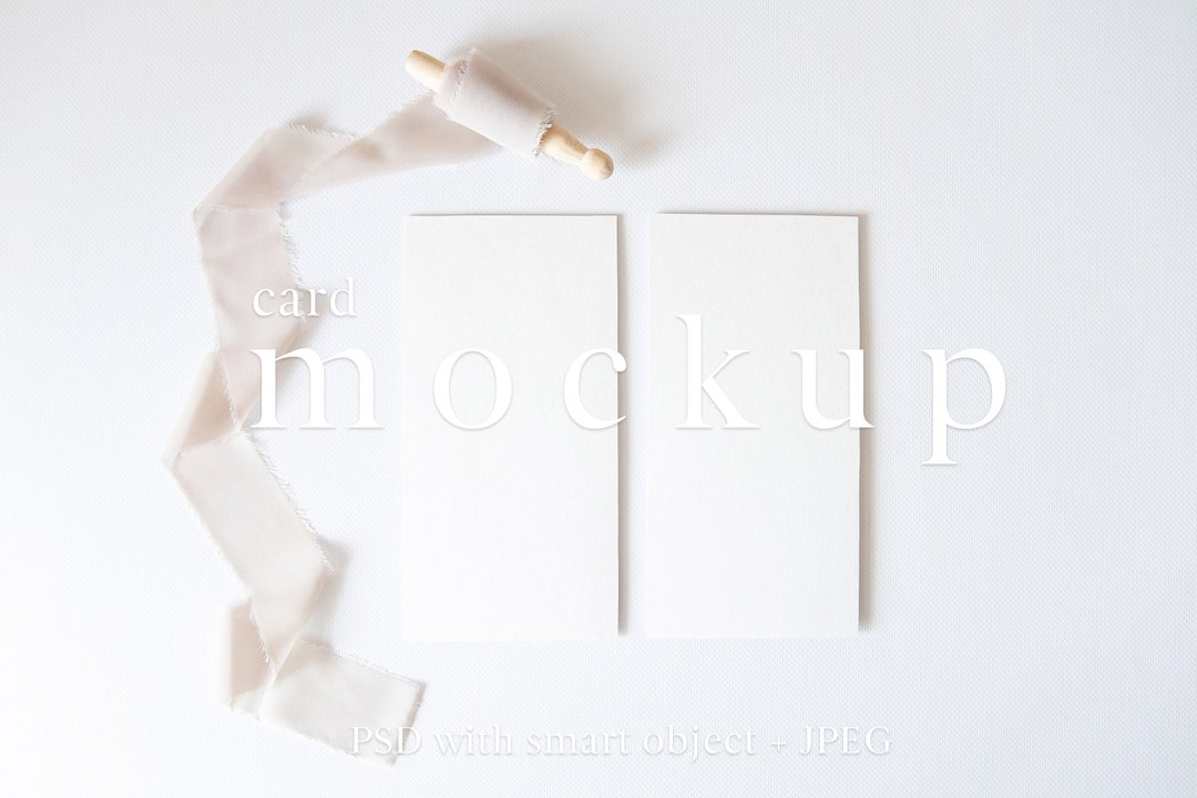 Wedding Minimalist 4x8 Program Card Mockup,blank Card Mockup,greeting ...