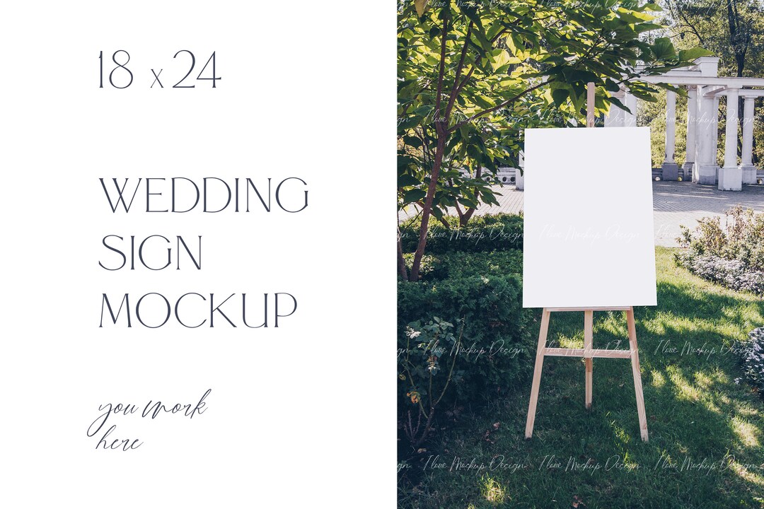 Wedding 18x24 Sign Mockup,easel Mockup,seating Chart Mockup,welcome ...