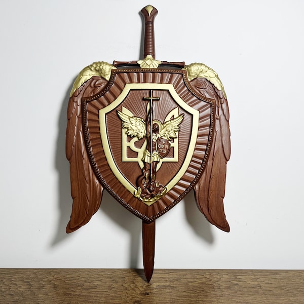 Archangel Michael Shield Wall Art - Etsy