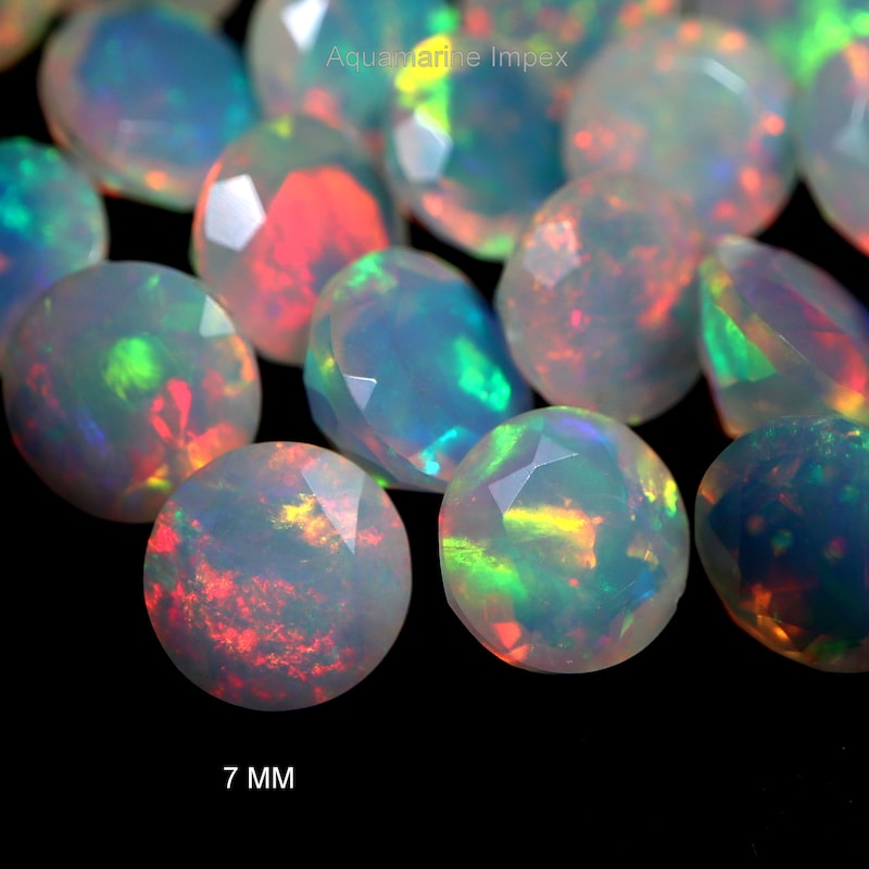 Faceted Opal Beads - Etsy