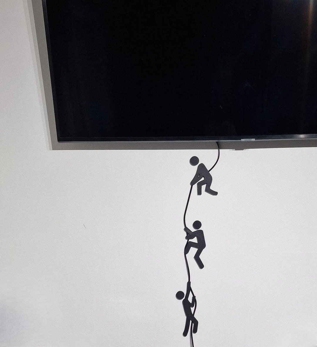Cable Organizer STL File / Wall Decorative Cable Climber Man / Tv Cable ...