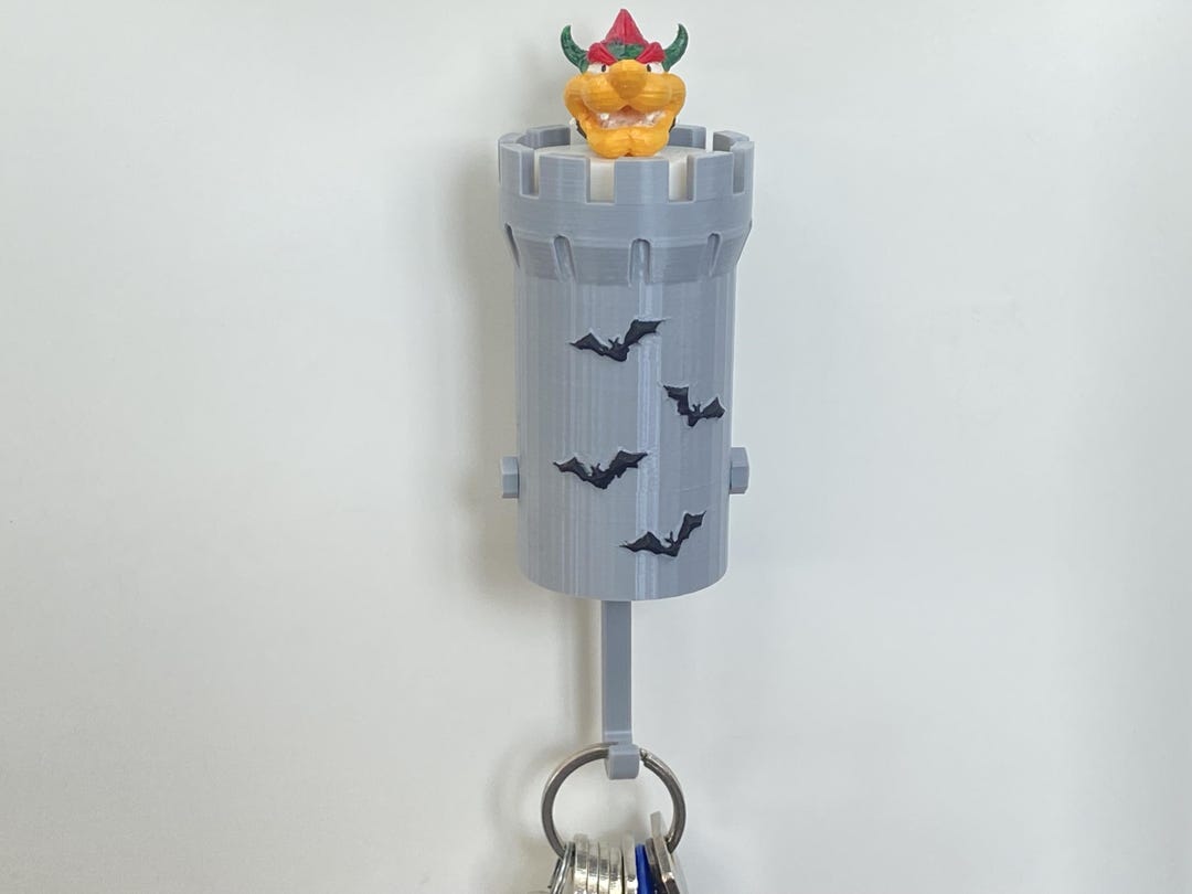 Super Mario BOWSER Wall Key Holder Key Hanger and Keychain Pipe (mario ...