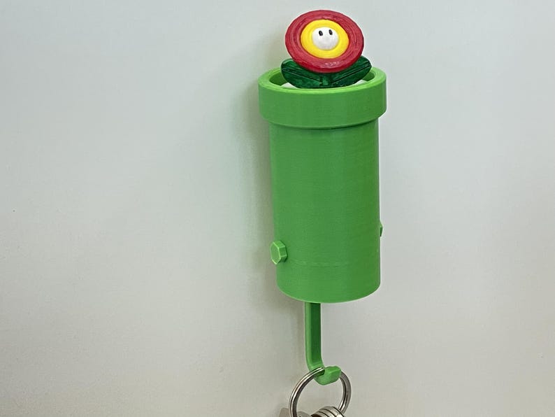 Super Mario Key Holder Wall Mount | Luigi, Toad, Bowser, Fire Flower ...
