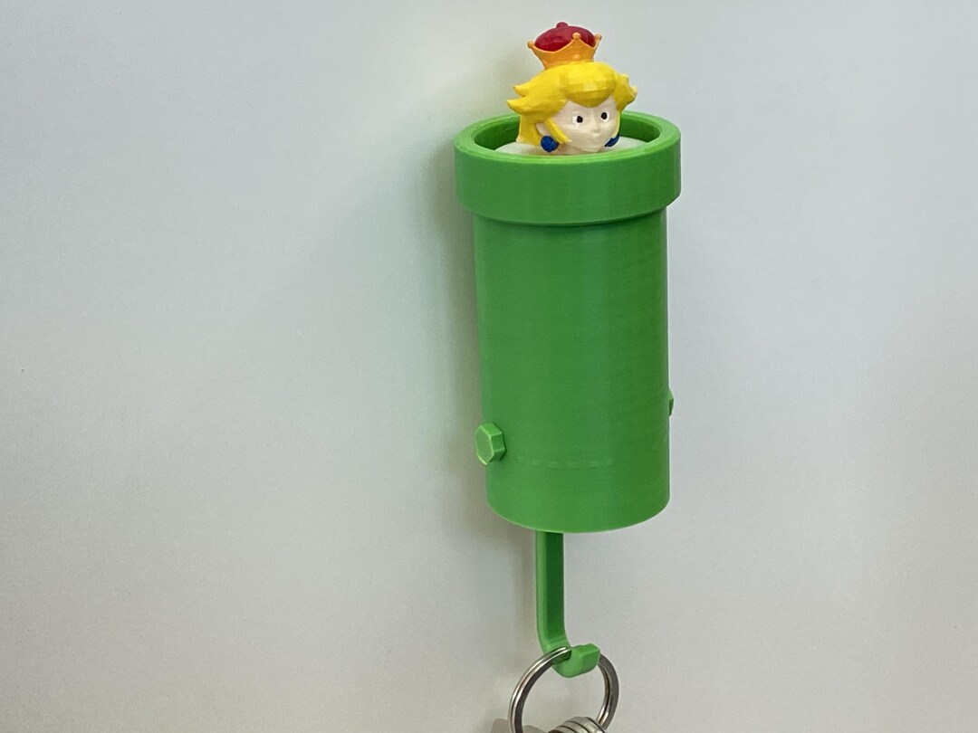 Super Mario PRINCESS Wall Key Holder Key Hanger and Keychain Pipe ...
