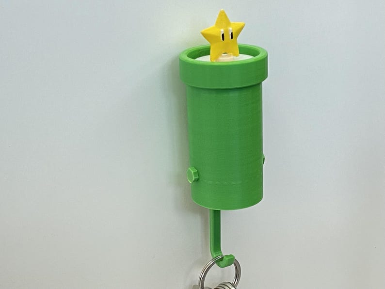 Super Mario Key Holder Wall Mount | Luigi, Toad, Bowser, Fire Flower ...