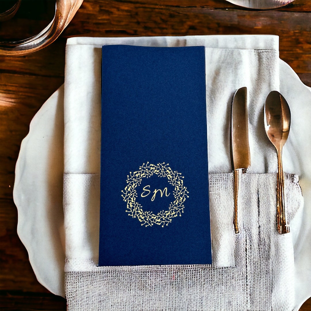 Personalized Letter Paper Napkins, Cloth Like Dinner Napkins, Custom ...