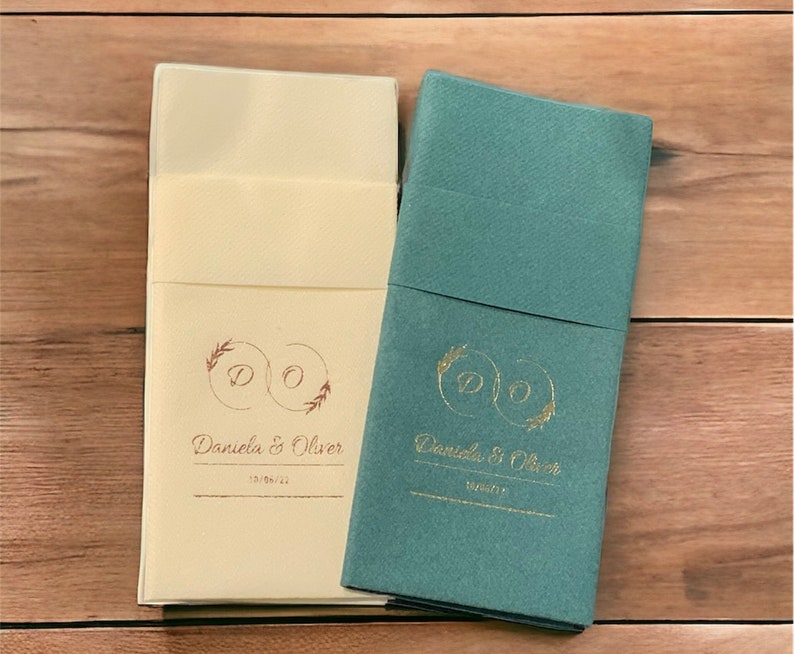 Guest Pocket Napkins, Personalized, Custom Dinner Napkins, Soft ...