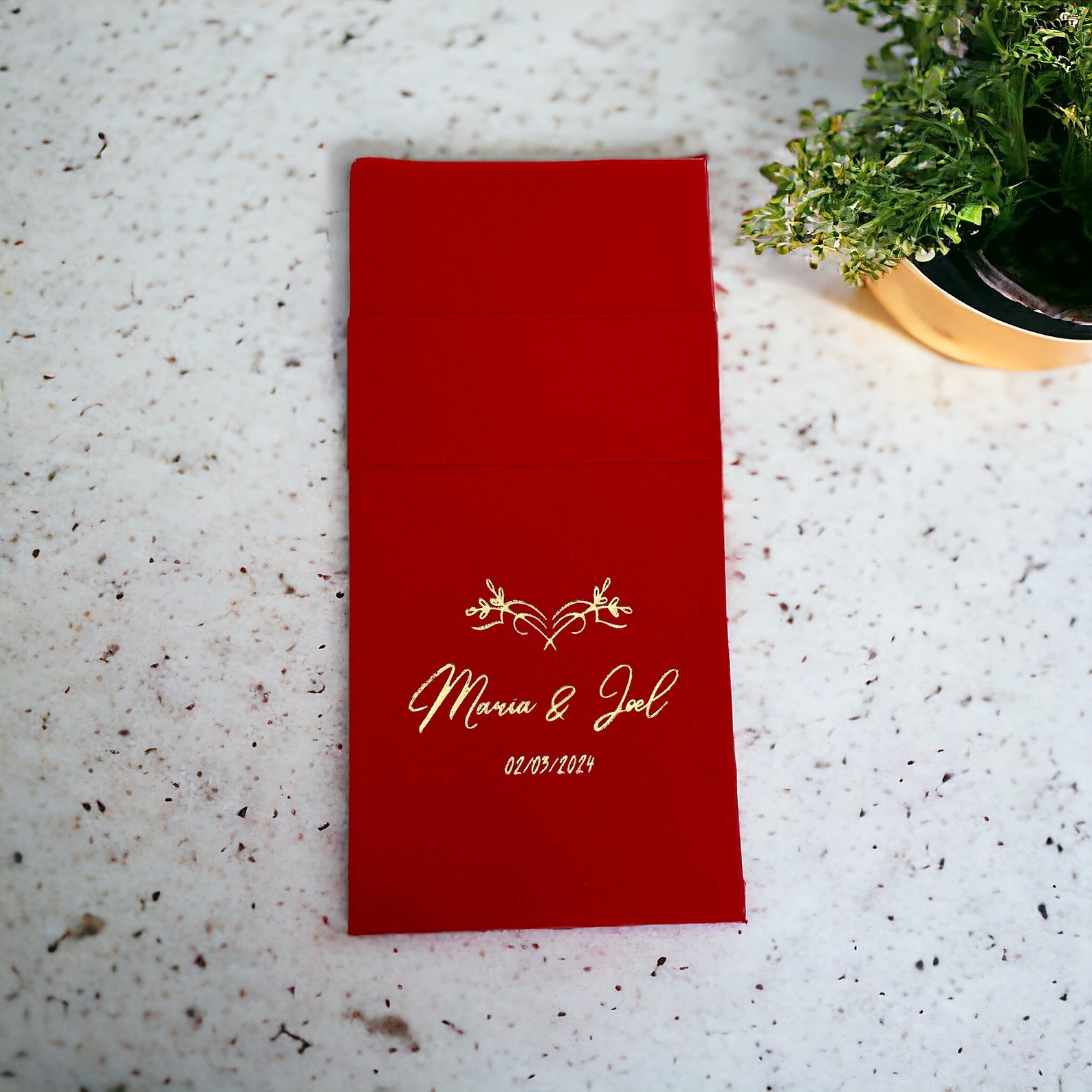 Personalized Pocket Napkins, Linen Feel, Wedding Disposable Cloth Like ...