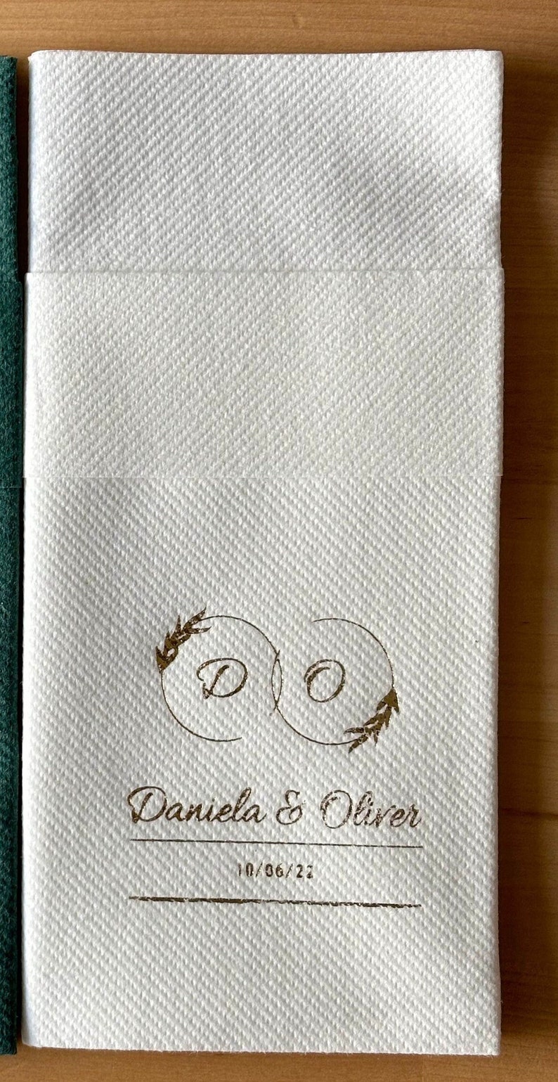 Guest Pocket Napkins, Personalized, Custom Dinner Napkins, Soft ...