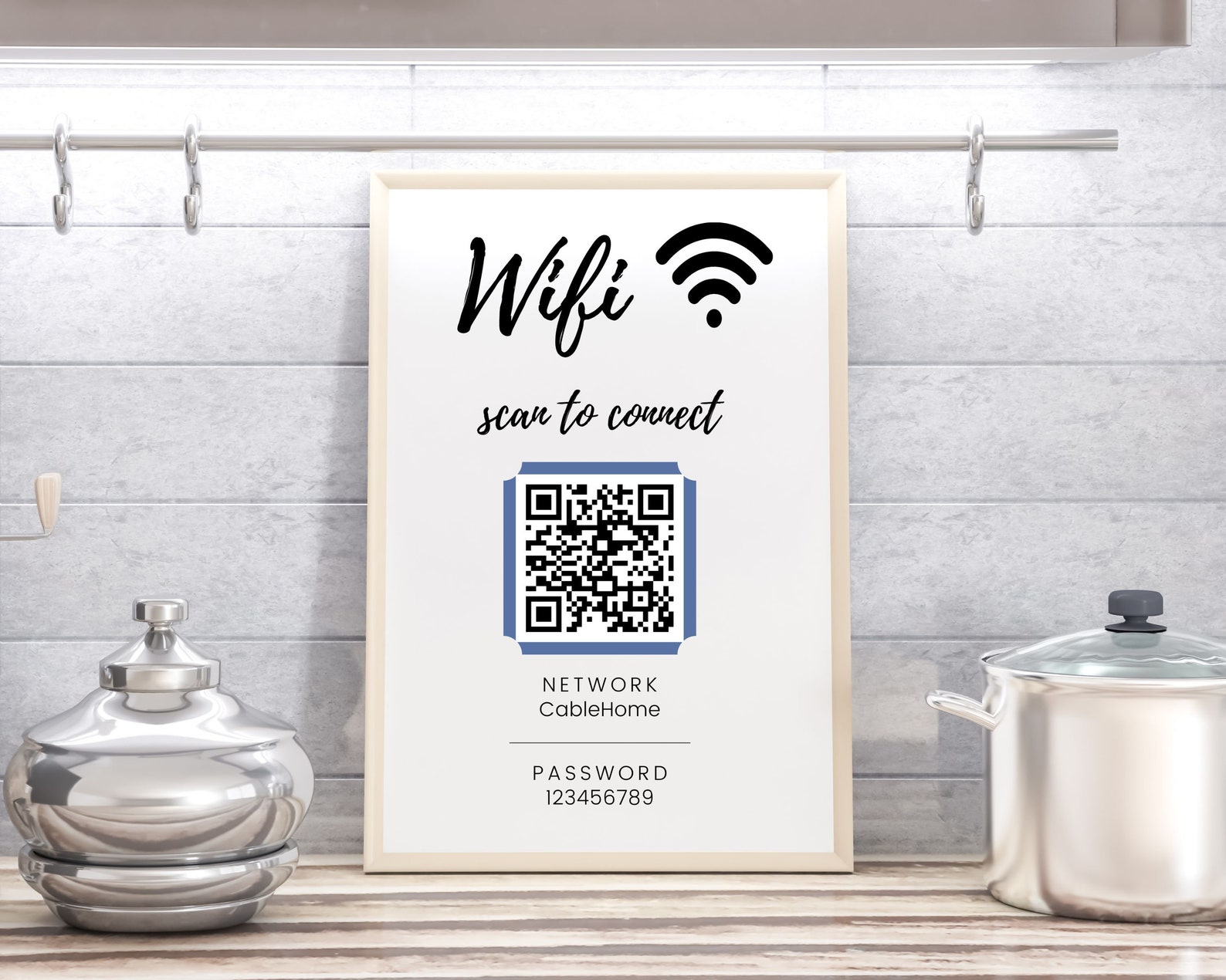 Customizable and Printable Wifi Sign Templates - Stay Connected in ...