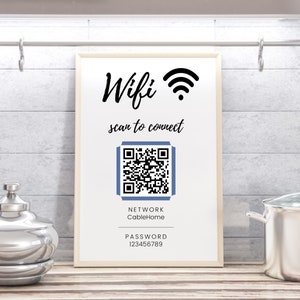 Customizable and Printable Wifi Sign Templates - Stay Connected in ...
