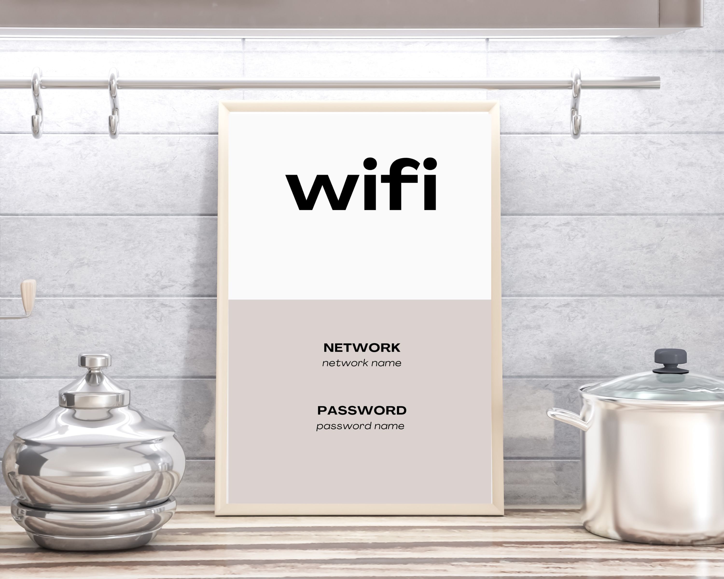 Customizable and Printable Wifi Sign Templates - Stay Connected in ...