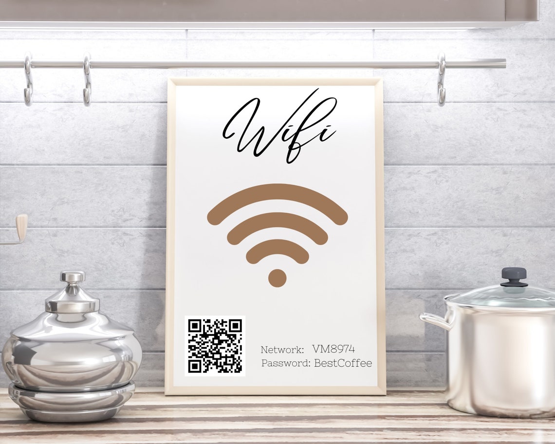 Customizable and Printable Wifi Sign Templates - Stay Connected in ...