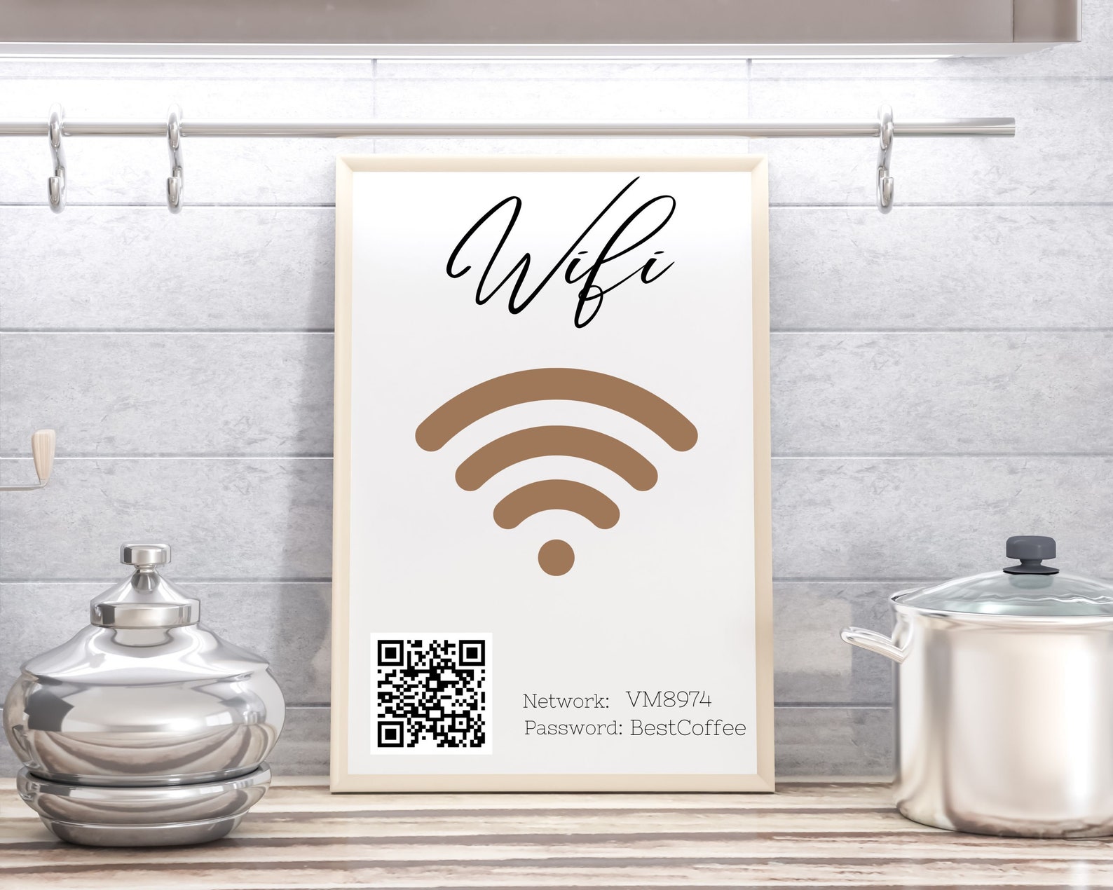 Customizable and Printable Wifi Sign Templates - Stay Connected in ...