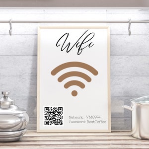 Customizable and Printable Wifi Sign Templates - Stay Connected in ...