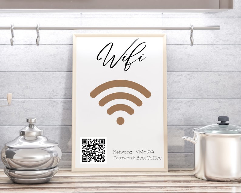 Customizable and Printable Wifi Sign Templates - Stay Connected in ...