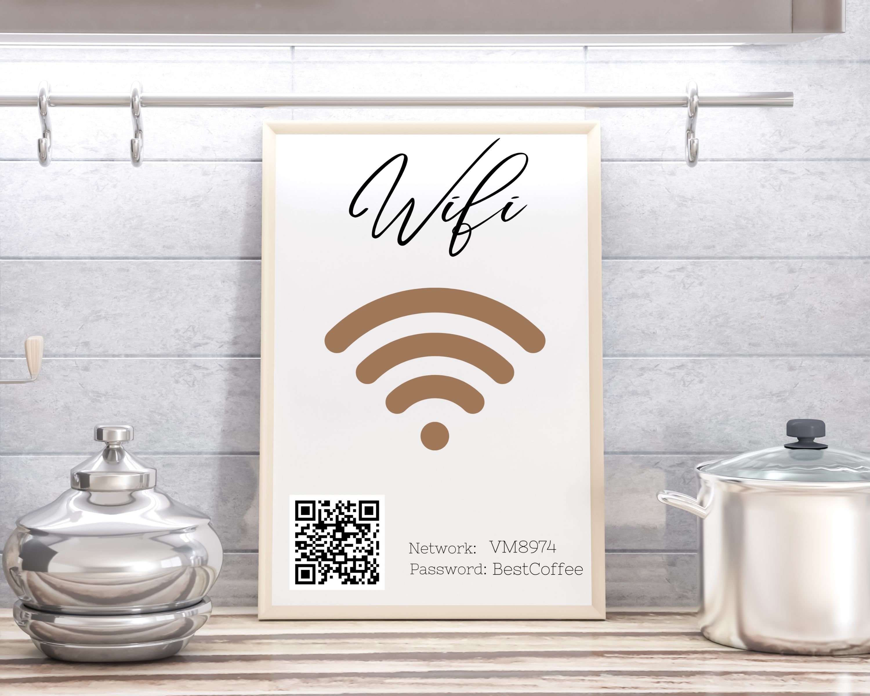 Customizable and Printable Wifi Sign Templates - Stay Connected in ...