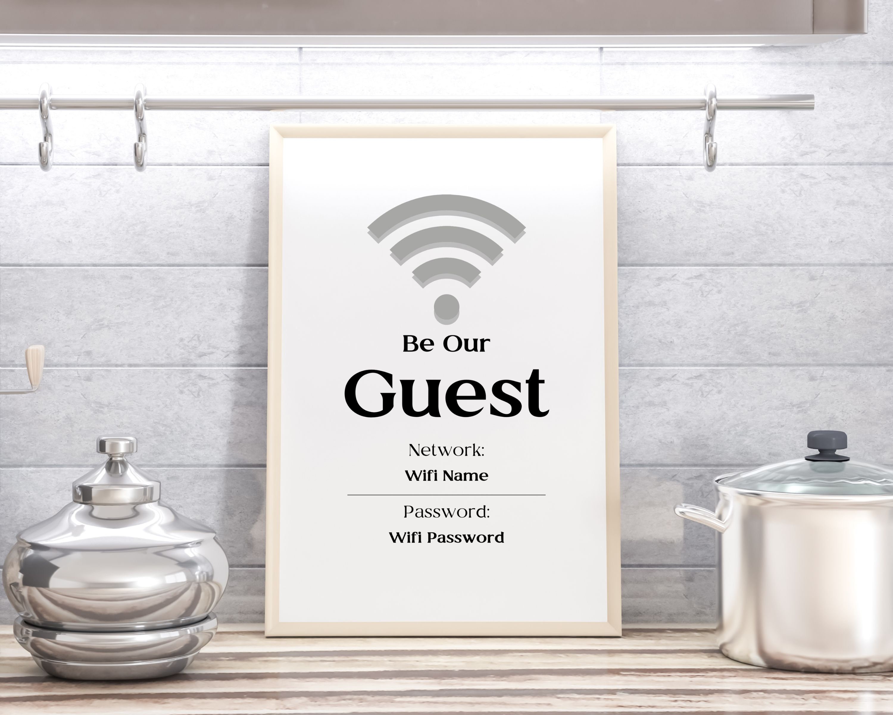 Customizable and Printable Wifi Sign Templates - Stay Connected in ...