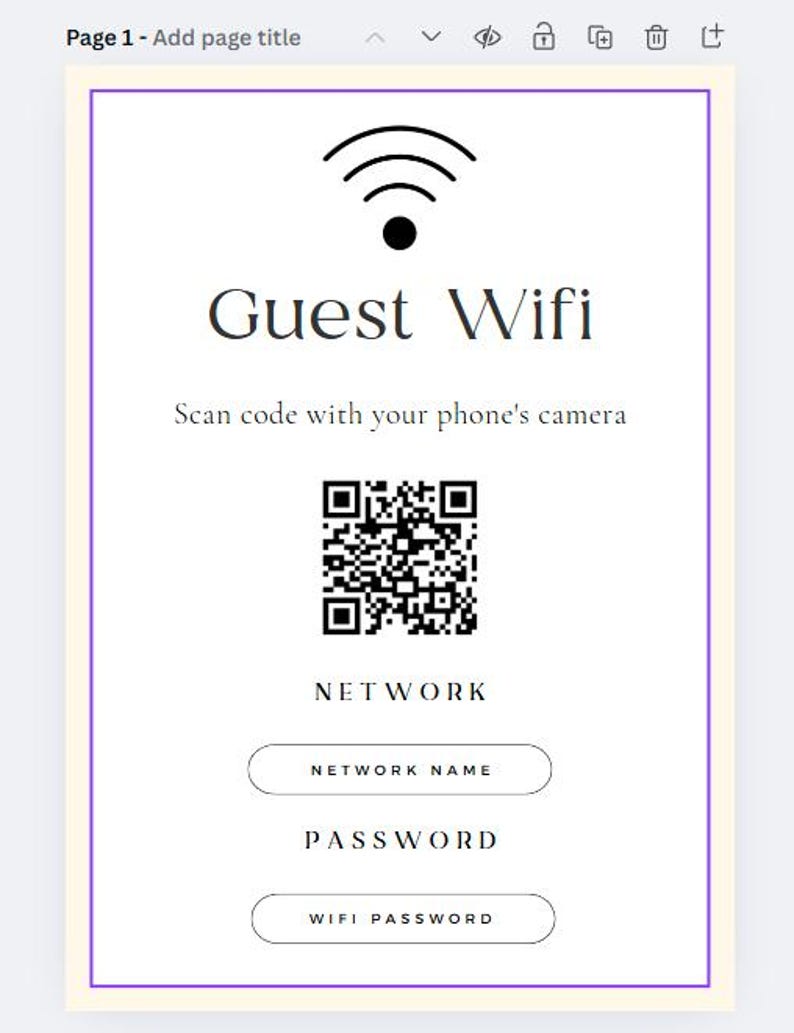 Customizable and Printable Wifi Sign Templates - Stay Connected in ...