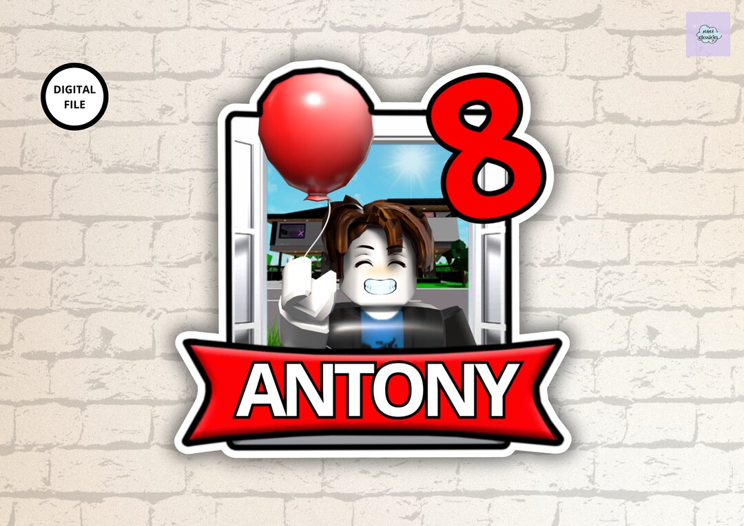 BROOKHAVEN ROBLOX Printable Cake Topper Customizable Brookhaven Roblox ...