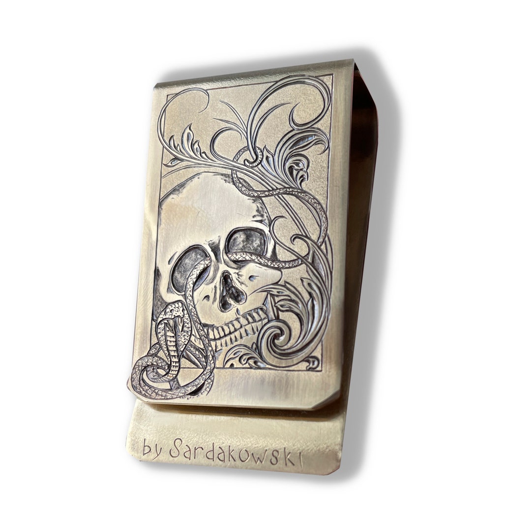 Brass Money Clip Custom Pictures Unique Money Clip Gift - Etsy