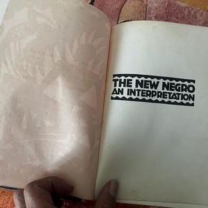 1927 - Alain Locke - THE NEW NEGRO - Expanded 2nd Ed., Harlem ...