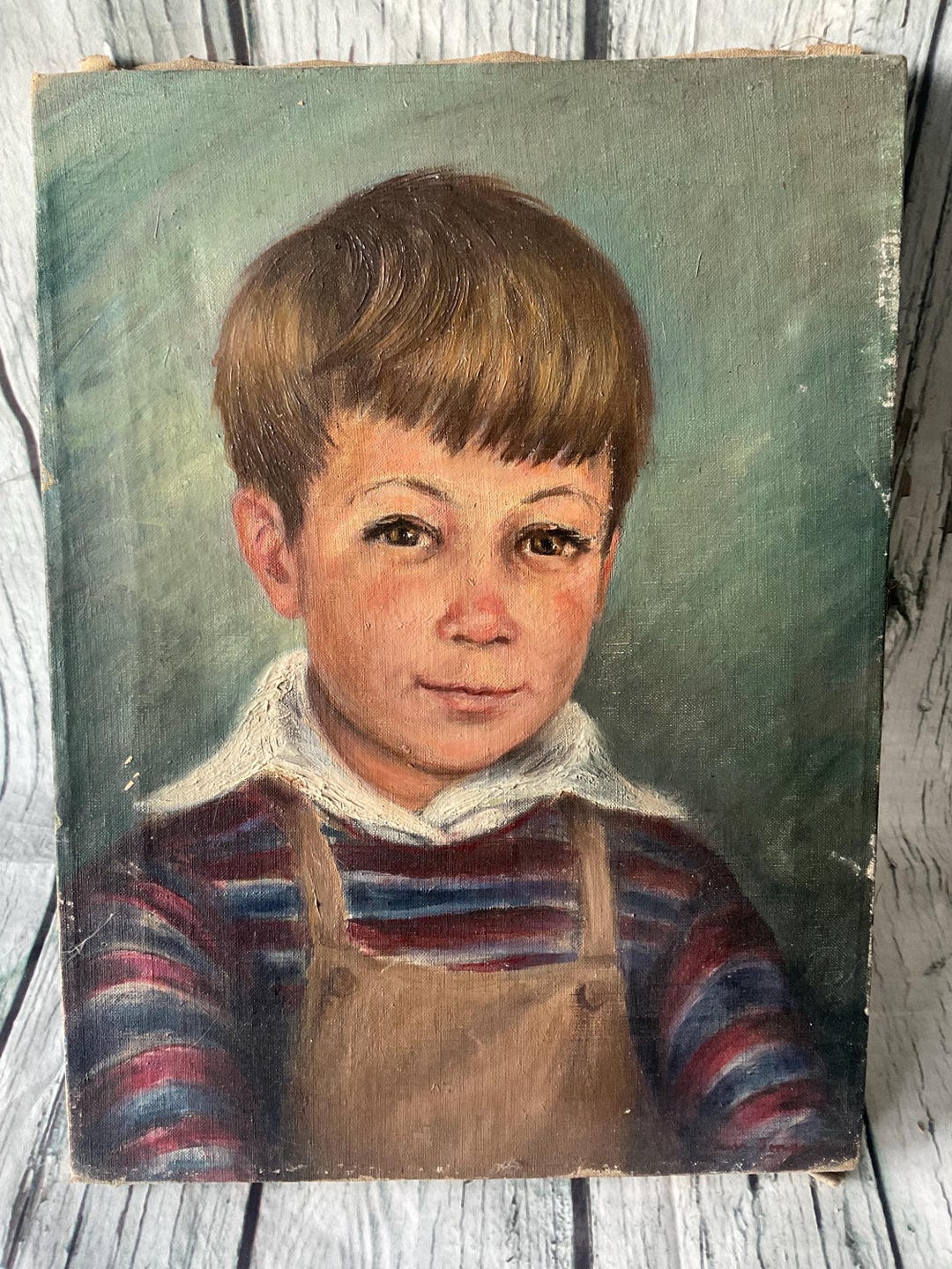 Burr Singer Original Painting “youg Boy” 1947 - Etsy