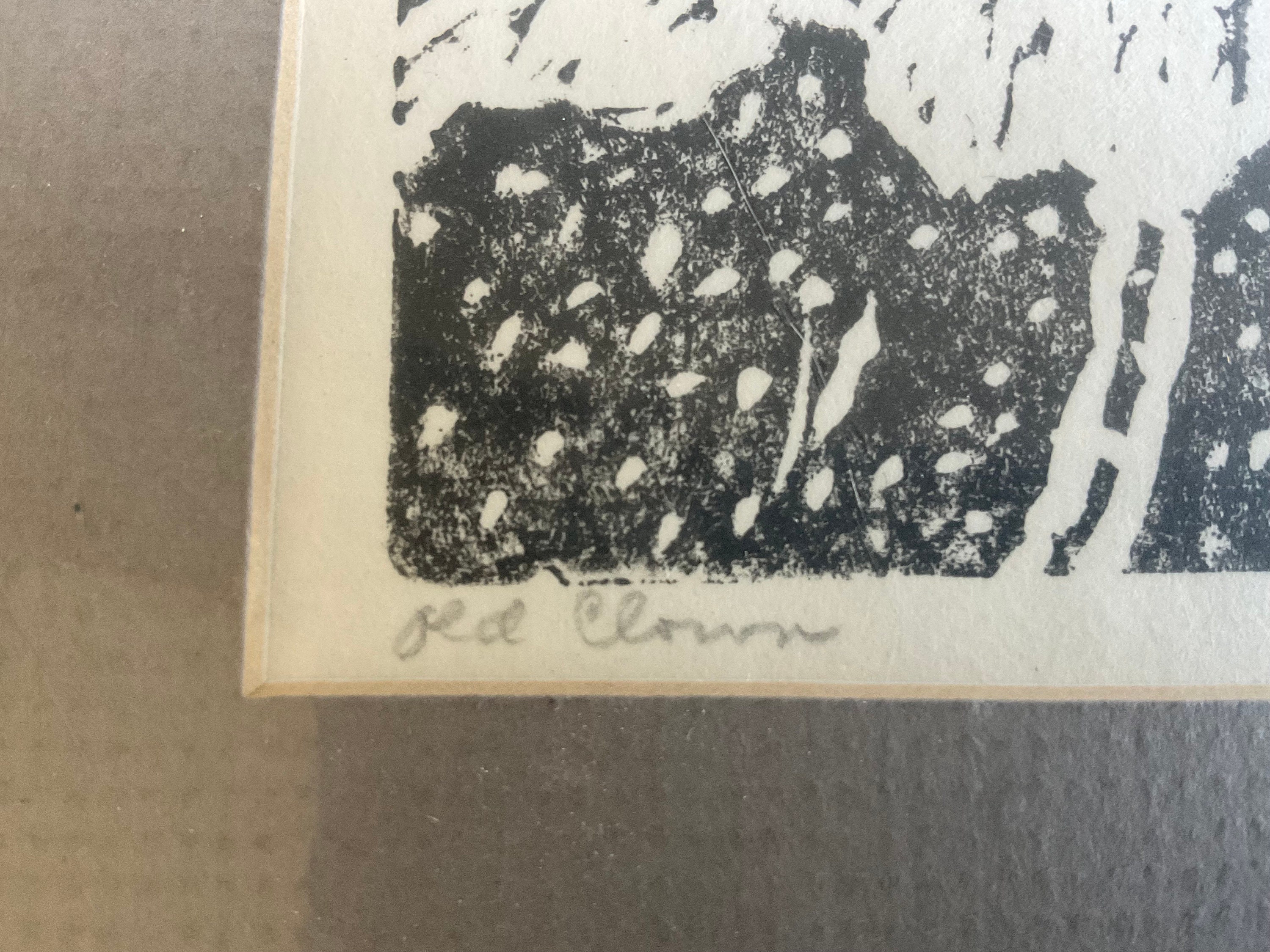 Burr Singer the Clown Lithograph Signed 1940s - Etsy