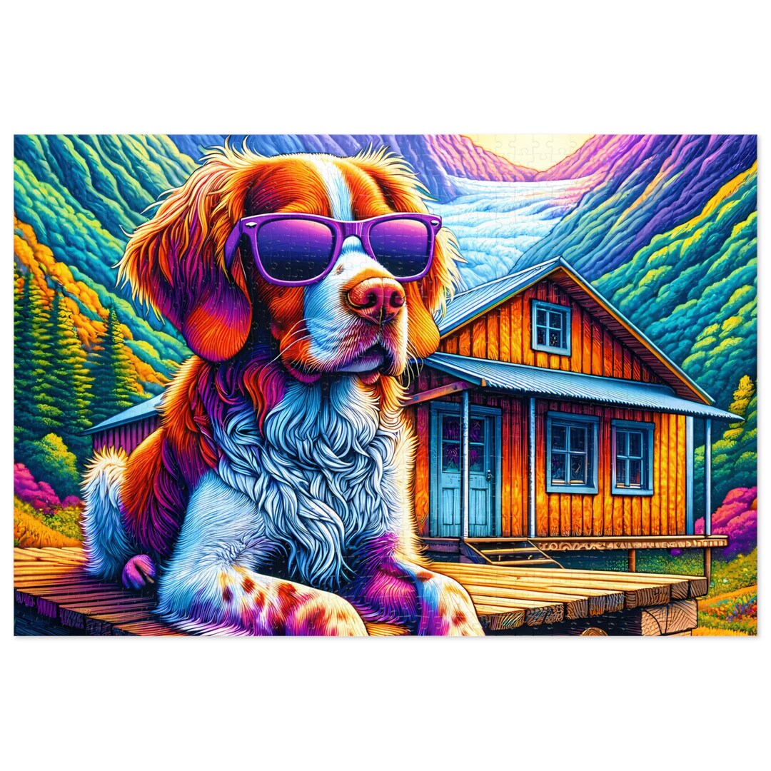 1000-piece Brittany on or Off-grid Cabin Puzzle Vibrant Mountain Escape ...