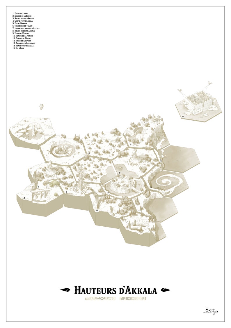 Poster Region Zelda - Breath of the Wild - Etsy