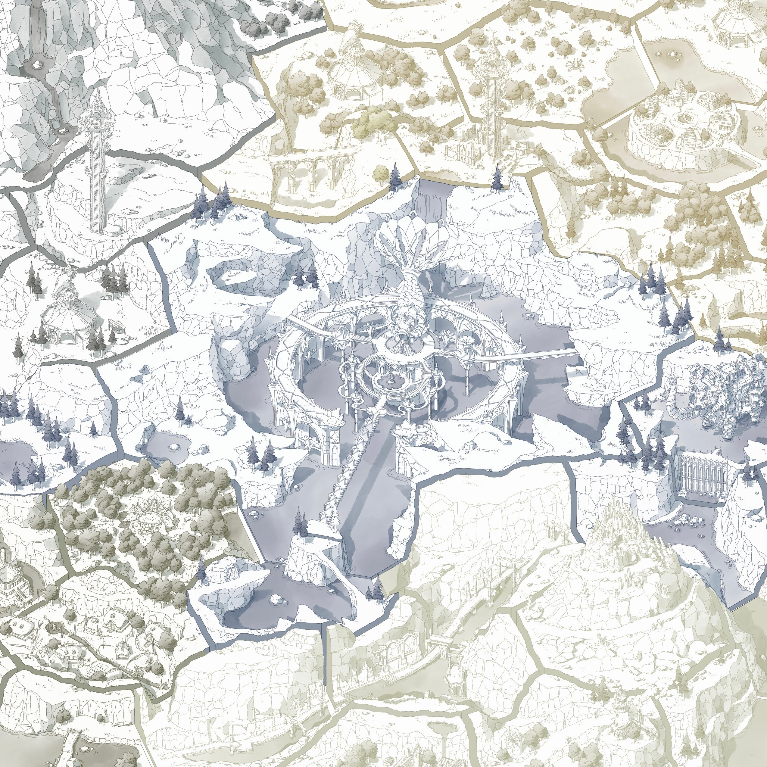 Hyrule Map - Zelda Breath of the Wild - Color - Etsy