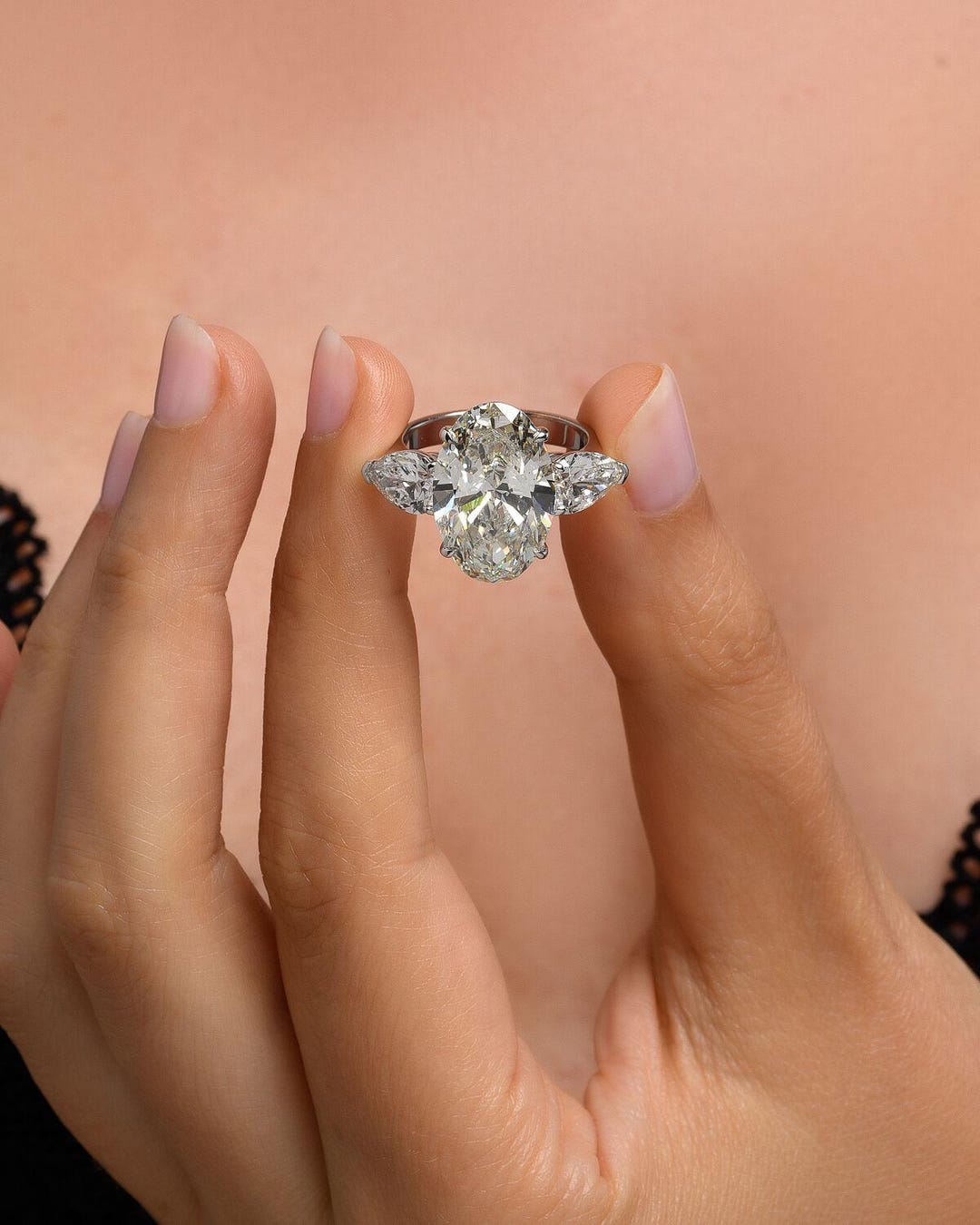 10 Carat F VS1 Lab Grown Diamond Engagement Ring, Big Huge Diamond, 10 ...