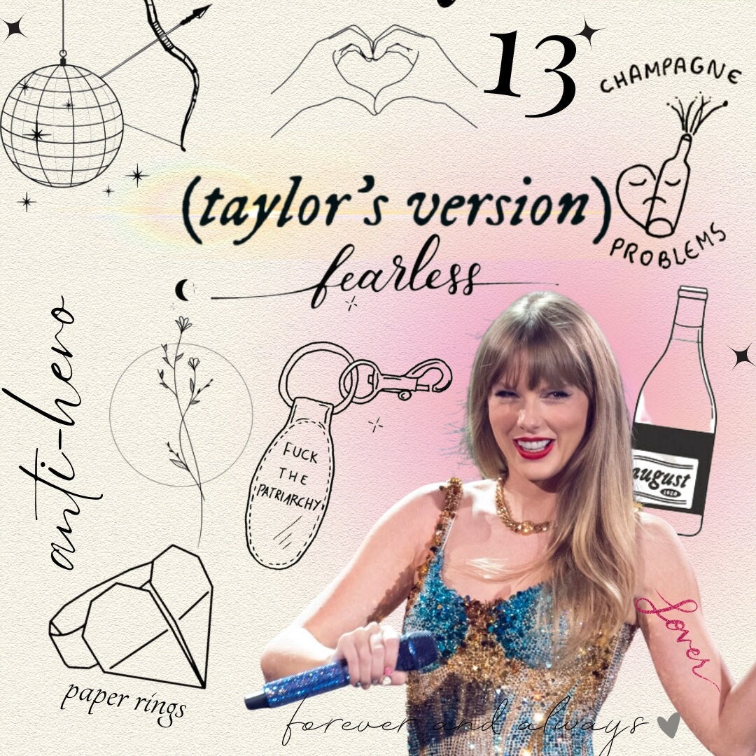 Taylor Swift Inspired Tattoo Flash Sheet - Etsy Australia
