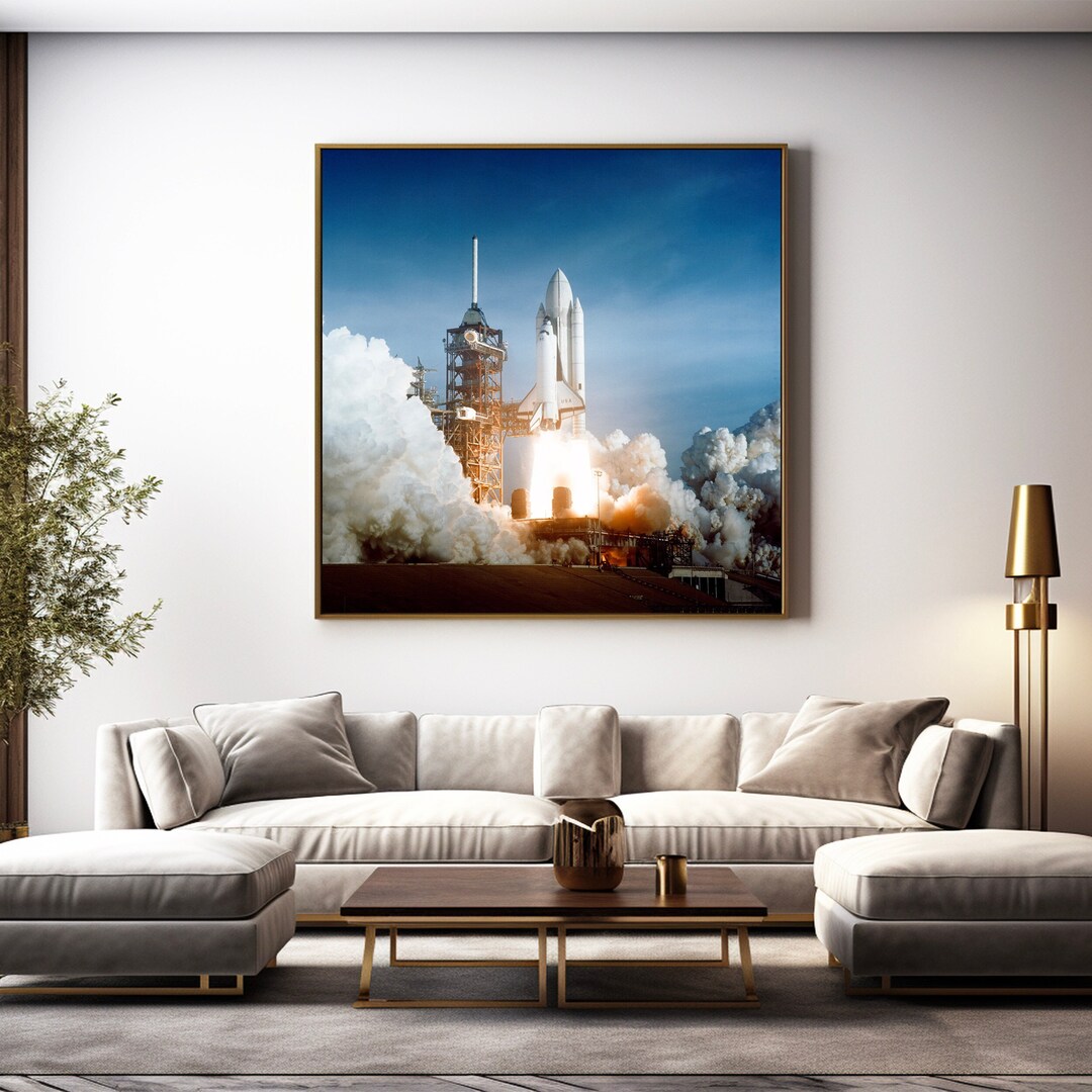 Art Print of the 1st Space Shuttle Launch Columbia STS-1 - Etsy
