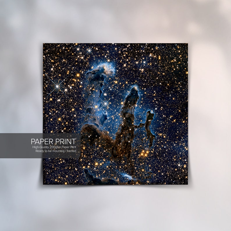 Pillars of Creation Hubble Infrared Art Print NASA ESA - Etsy