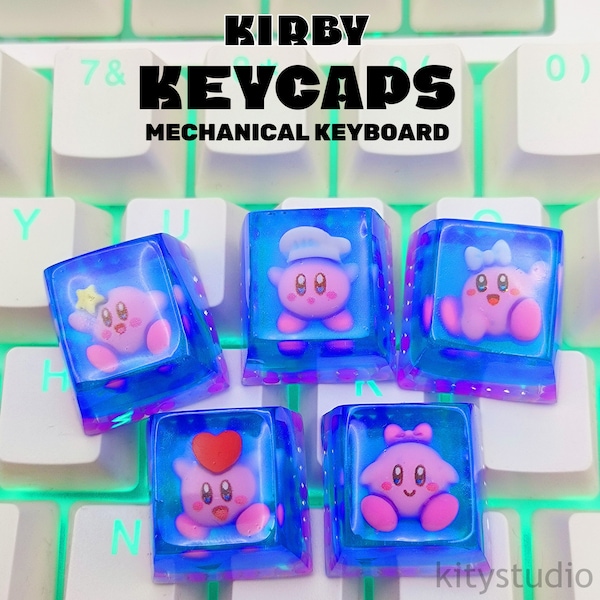 Kirby Keycaps - Etsy