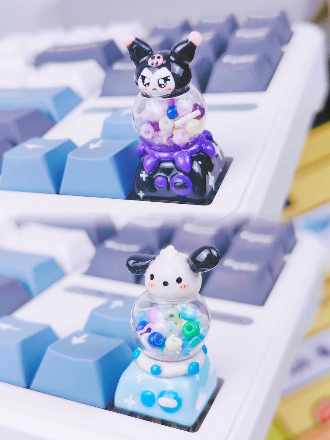 Original Personalized Keycap Sanrio Kuromi Manual Shake Game Machine ...