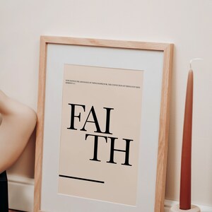 Hebrews 11:1, Printable Bible Verse Modern Minimalist Bible Verse Wall ...