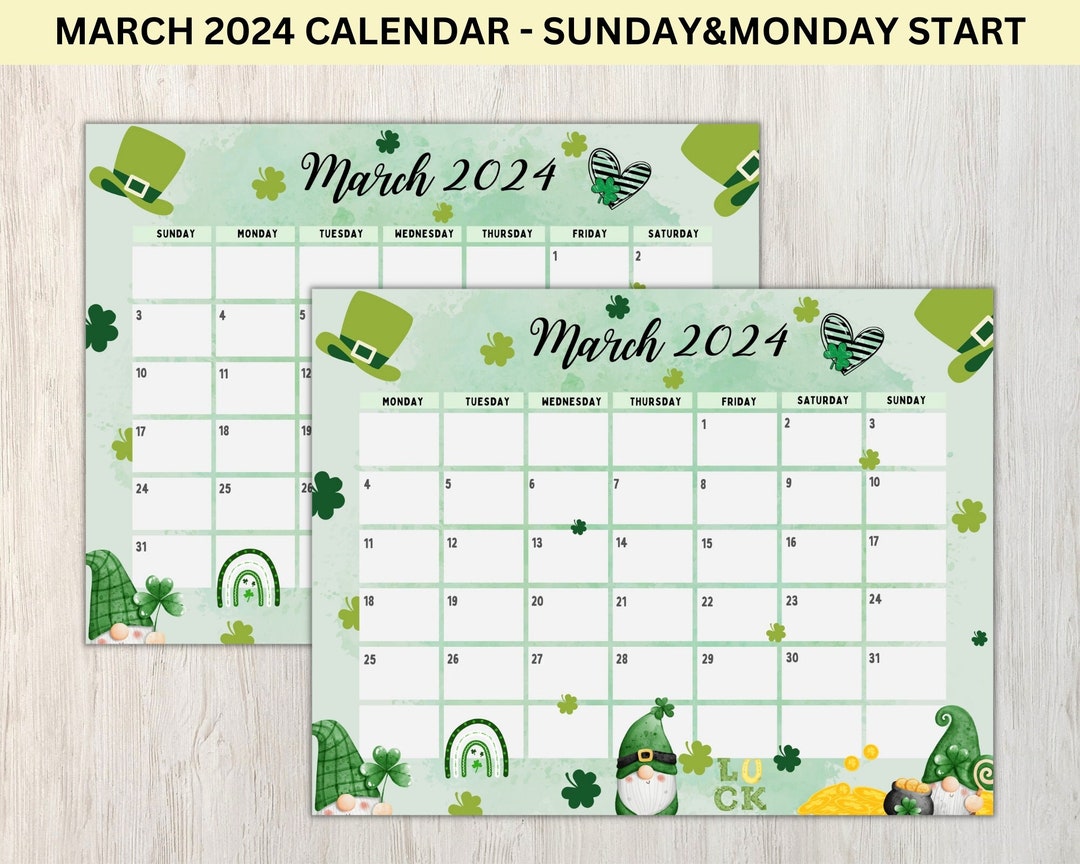 Editable-march 2024 Calendar Printable Homeschool Calendar Planner ...