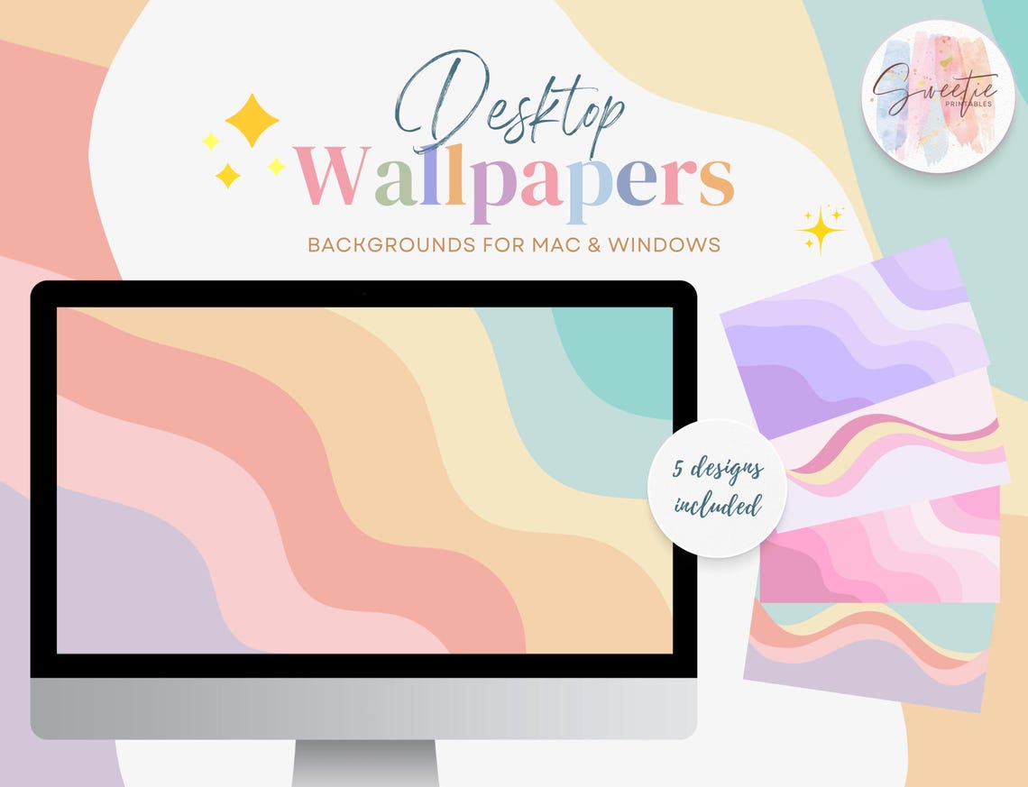 Desktop Wallpapers Aesthetic Pastel, Mac Wallpaper, Cute Kawaii ...