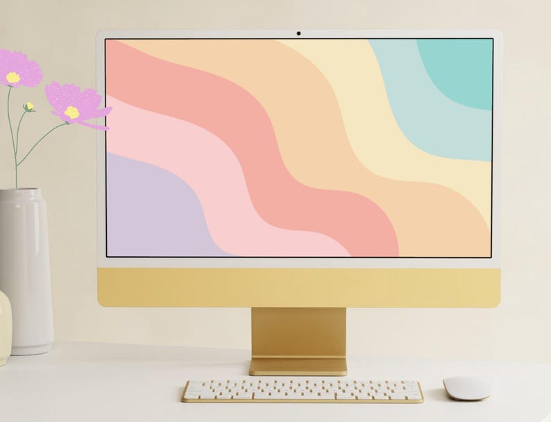 Desktop Wallpapers Aesthetic Pastel, Mac Wallpaper, Cute Kawaii ...