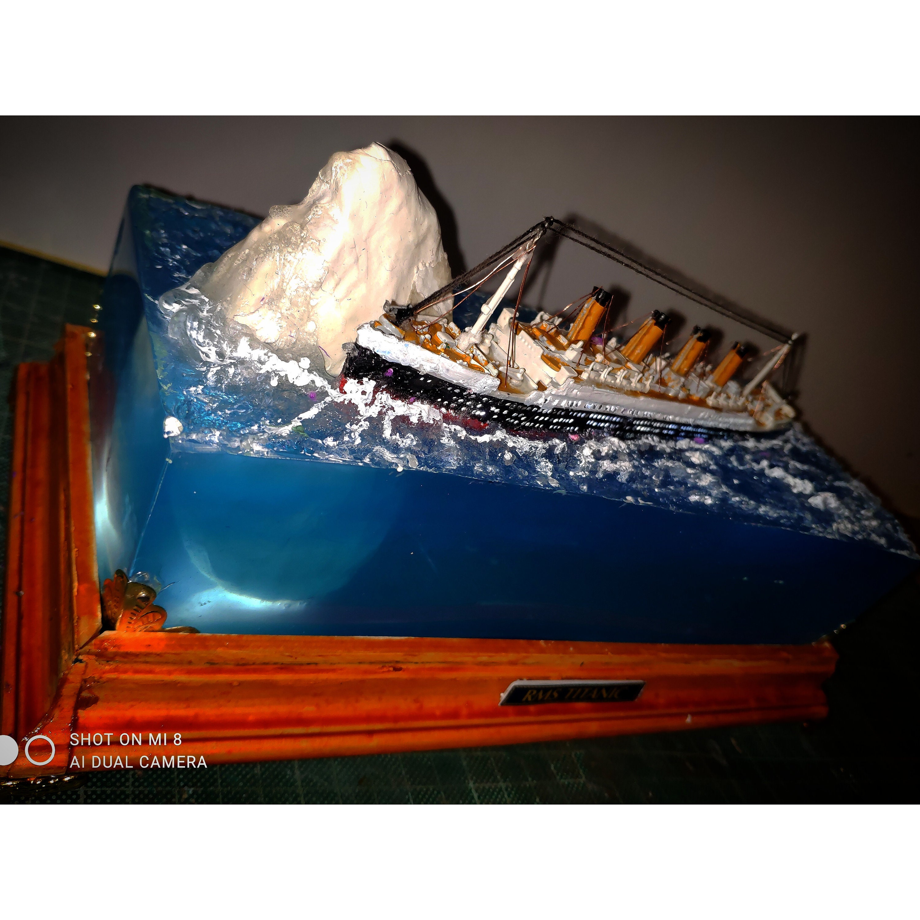 Titanic Hitting the Iceberg Diorama - Etsy