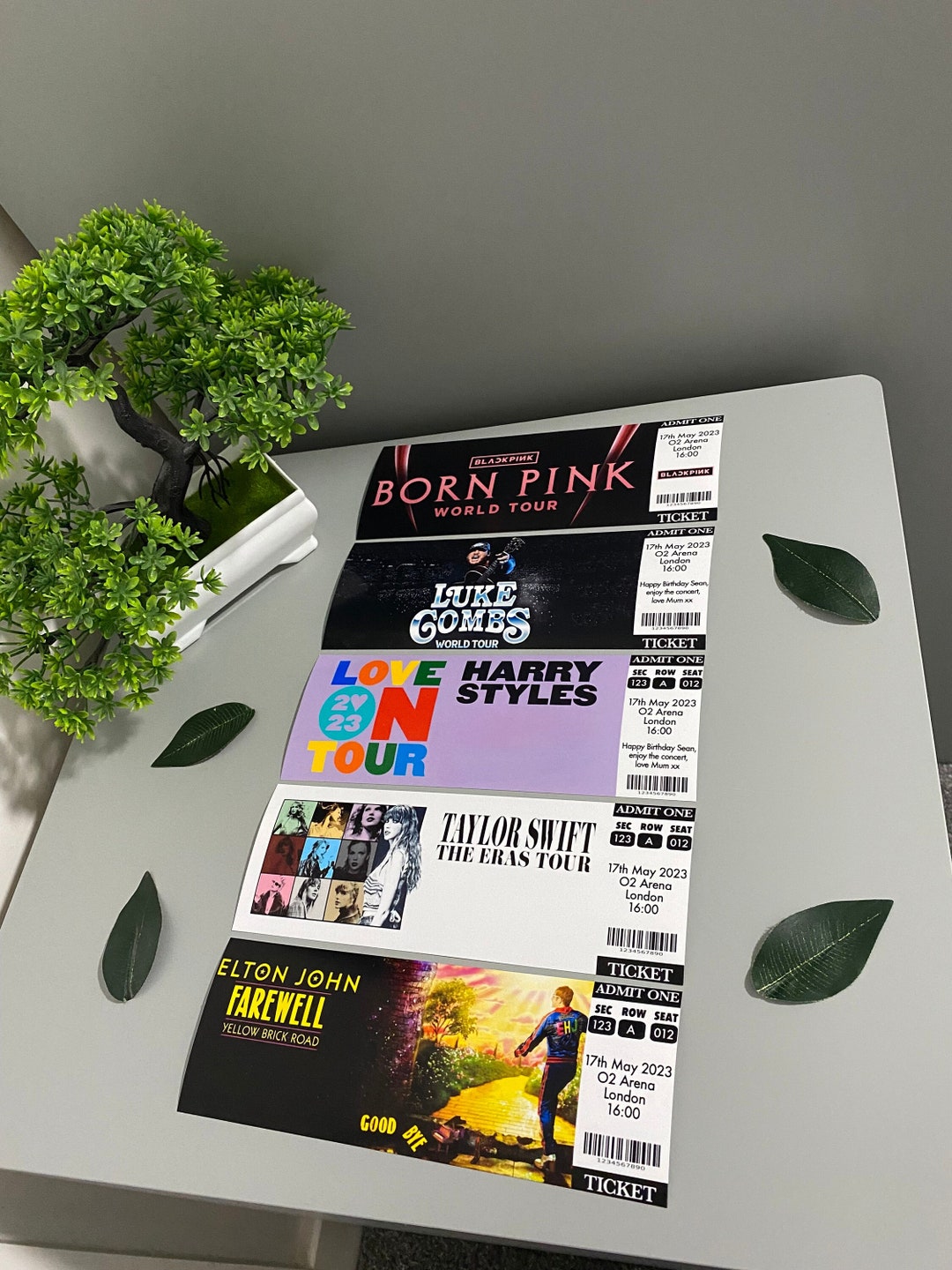 Personalised Concert Ticket, Festivals, Concert, Artist, Personalised ...