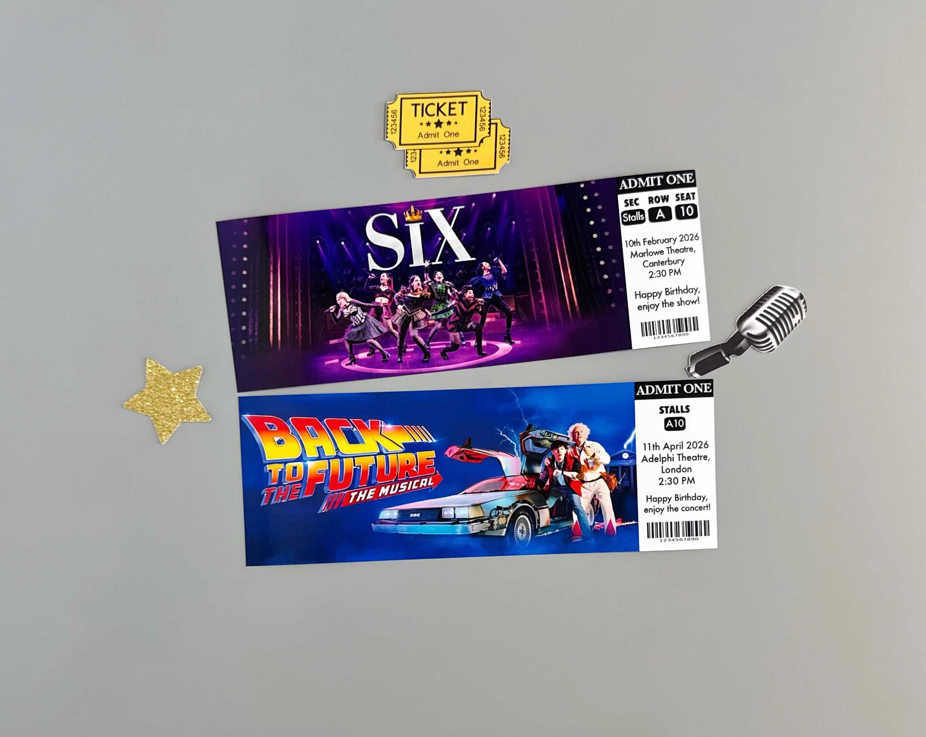 Personalised Theatre Ticket | Show | Musical Theatre | Memorabilia ...
